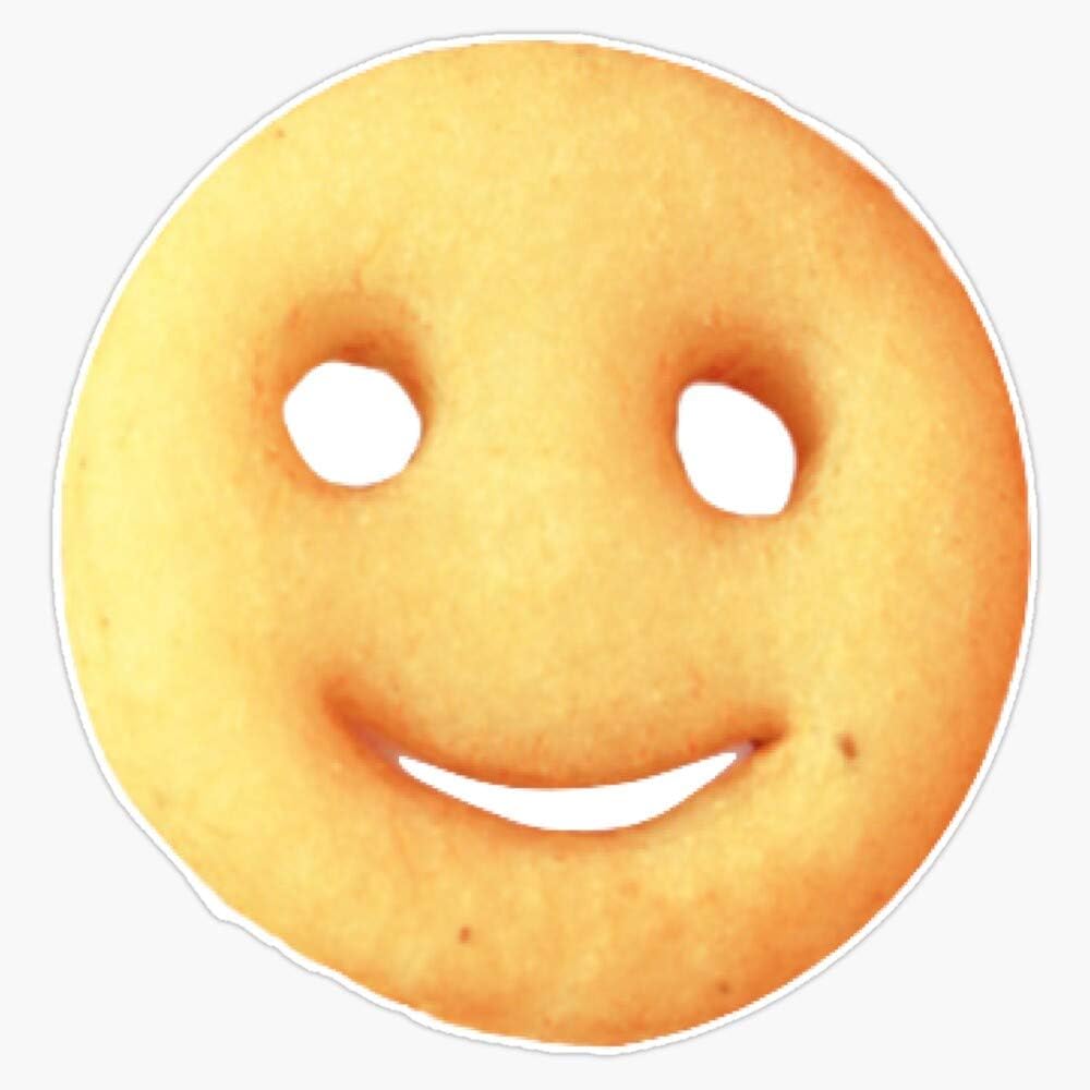 Amazon.com - Smiley Face French Fries Sticker Vinyl Bumper Sticker ...