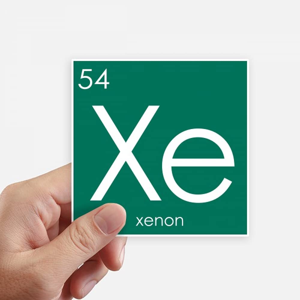 Chemistry Elements Period Table Rare Gas Xenon Xe Sticker Square ...