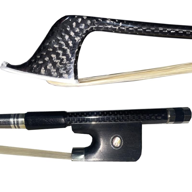 Amazon.com: yinfeel weave carbon fiber cello bow plaid carbon fiber 4/4 ...