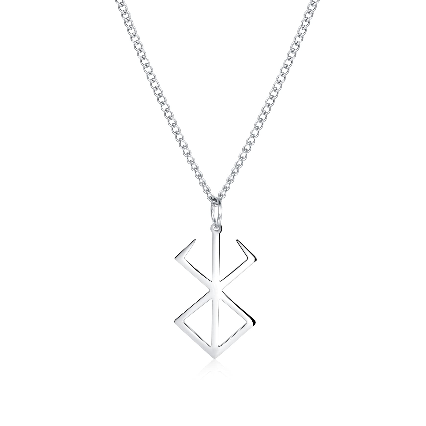 Berserker Rune Pendant Necklace for Men Women Bindrune Symbol ...