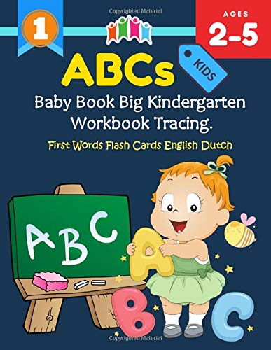 Buy ABCs Baby Book Big Kindergarten Workbook Tracing. First Words Flash ...