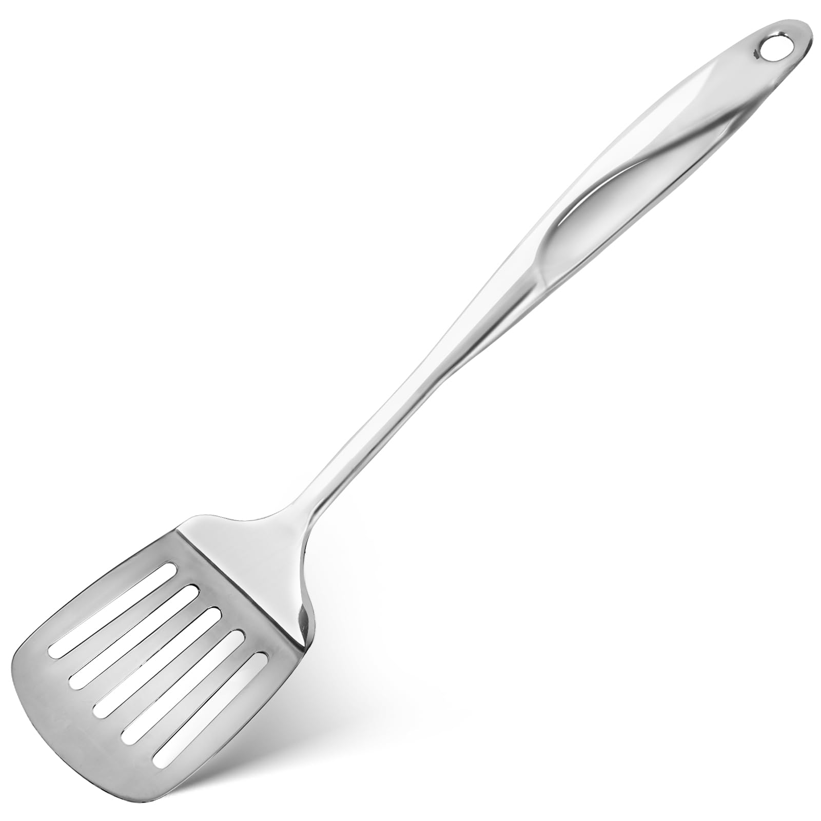 Snapklik.com : Stainless Steel Slotted Turner, Slotted Spatula 15 ...