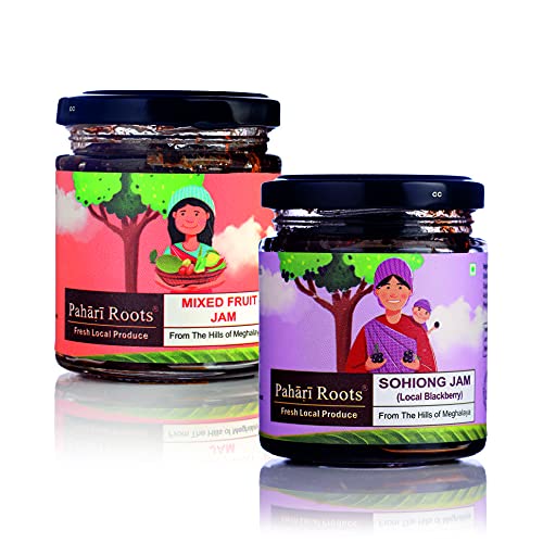 Pahari Roots Jam Combo (Mixed Fruit & Sohiong) from Meghalaya | 440 GMS ...