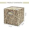 Amazon.com - ANMINY 2PCS Storage Cubes Leopard Cheetah Print Velvet ...