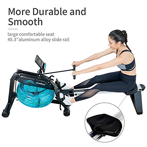pooboo Magnetic Rowing Machine Indoor Foldable Exercise Rower with ...