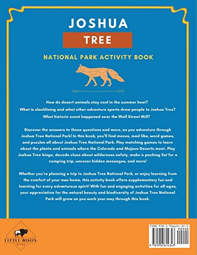 Snapklik.com : Joshua Tree National Park Activity Book: Puzzles, Mazes ...