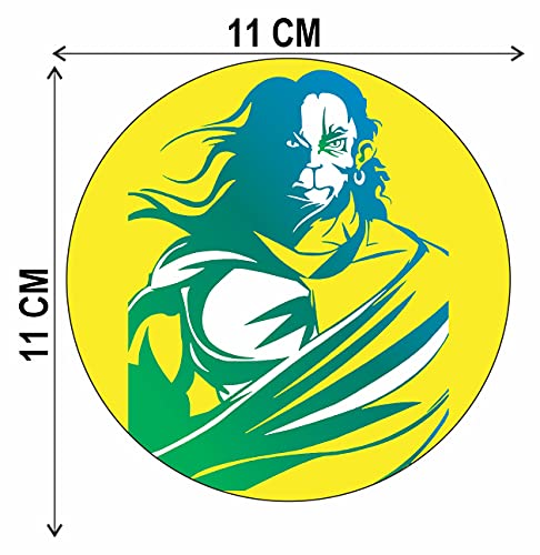 CVANU Pawanputra Hanuman God Sticker for Scooty, Bike- All Two Wheeler ...