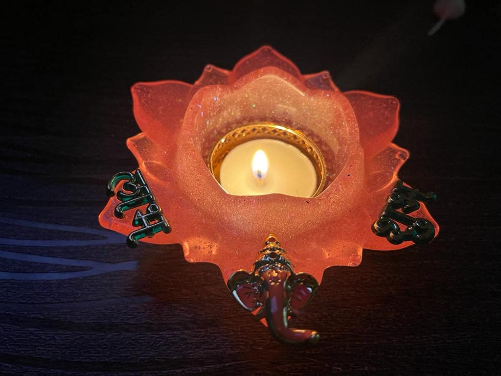 Wardrobevilla Unbreakable And Natural Sparkling Diwali Diya Candles ...