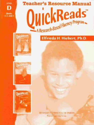 Amazon.com: MODERN CURRICULUM PRESS QUICKREADS LEVEL D TEACHER'S RESOURCE MANUAL 2003C ...