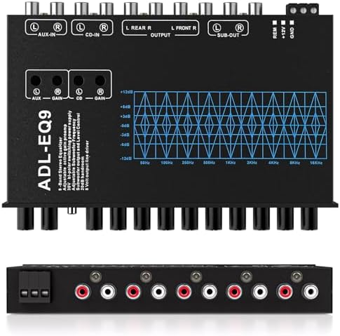 Amazon.com: Suacopzar 9 Band Car Audio Equalizer, Car Graphic Equalizer ...