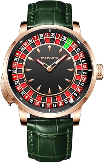 Amazon.com: Roulette Wheel Automatic Watches for Men, NH35A Movement ...