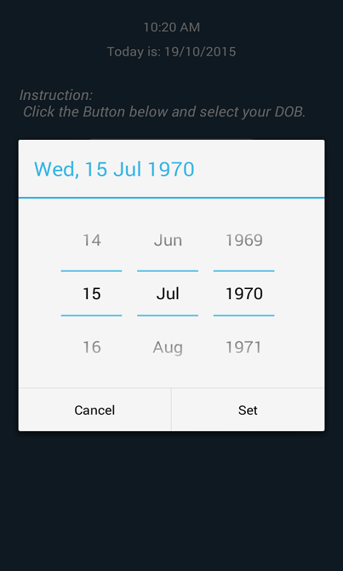 Exact Age Calculator:Amazon.com:Appstore for Android