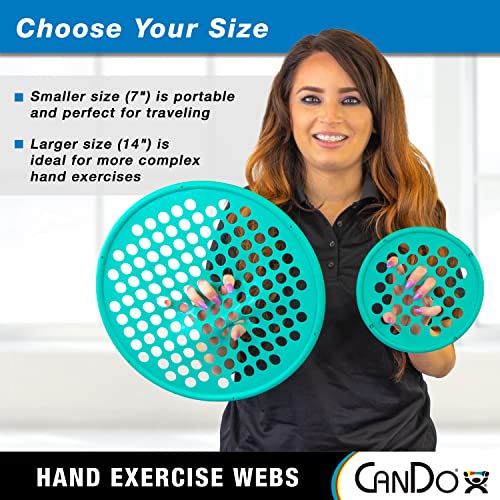 CanDo Hand Exercise Webs for Physical Therapy, Grip Strengthening, and ...