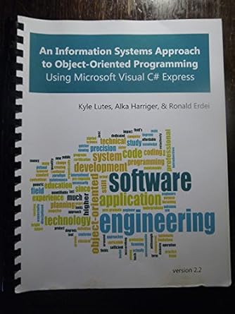 Introduction to Object-Oriented Programming Using Microsoft Visual C# ...