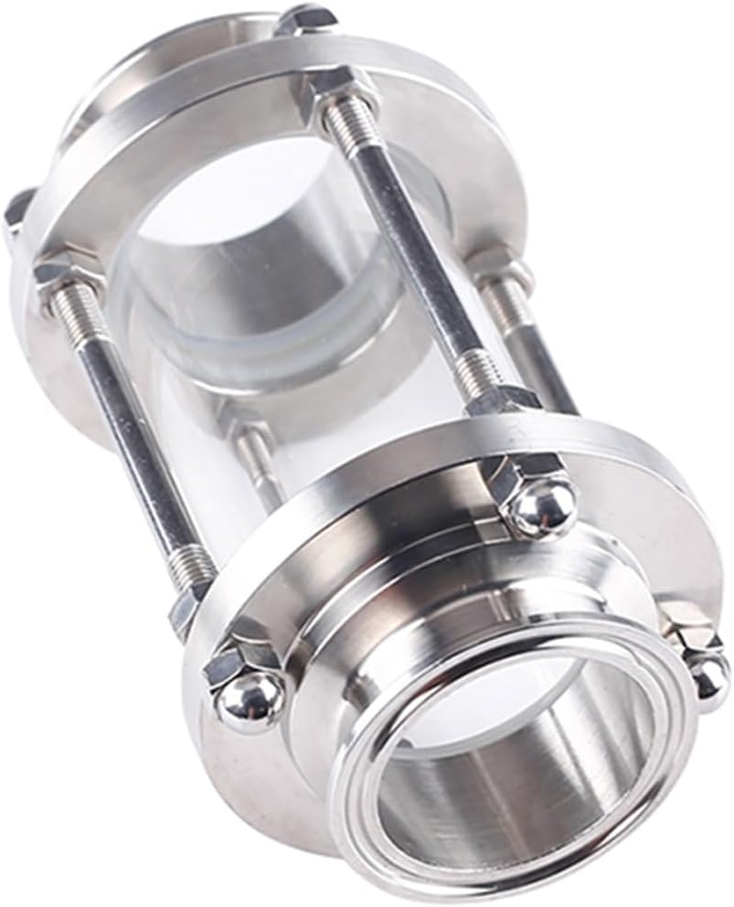 Amazon.co.jp: Inline Sight Glass with Tri-Clamp End, 304 Stainless ...