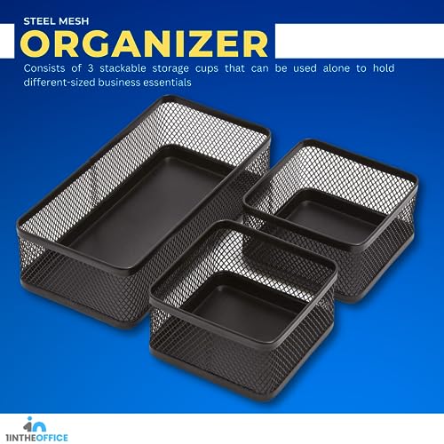 Snapklik.com : 1InTheOffice Mesh Collection Desk Drawer Organizer Tray ...