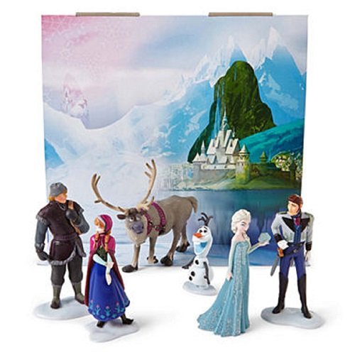 Disney Frozen 6 pc Figurine Figure Set Sven, Hans, Anna, Elsa, - Want ...