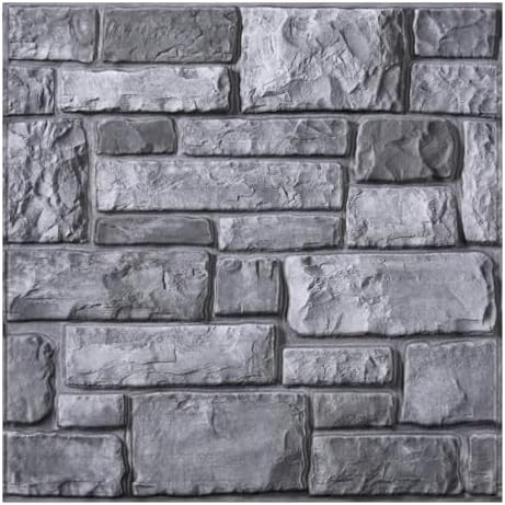 Amazon.com: Commomy 10 Pcs 3D Stone Wall Panels Peel and Stick - 11.8 ...