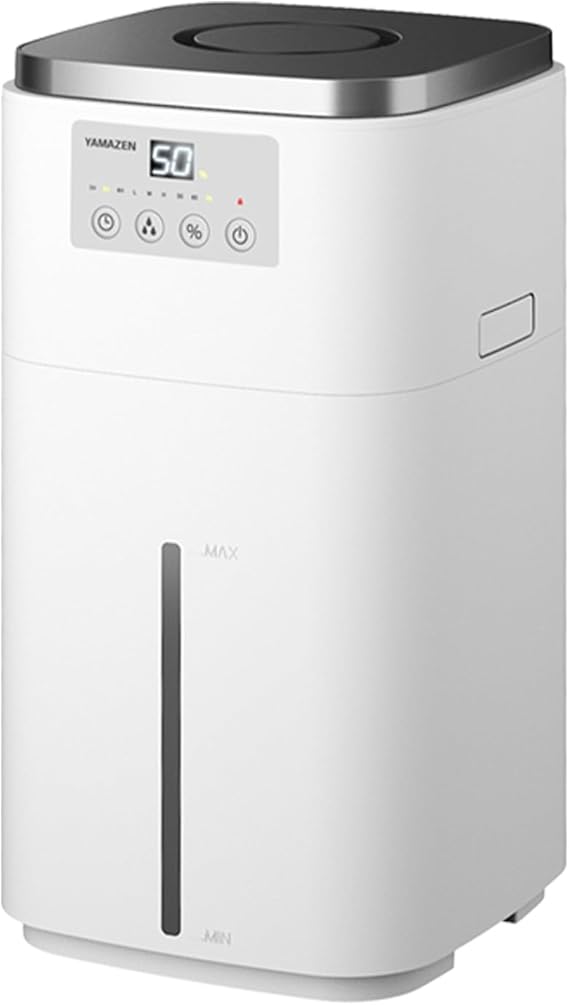 Amazon.co.jp: [山善] 加湿器 スチームファン式加湿器 大型 上部給水 (木造和室25畳/プレハブ洋室42畳) タンク容量15L KSF-N1502(W) : ホーム＆キッチン