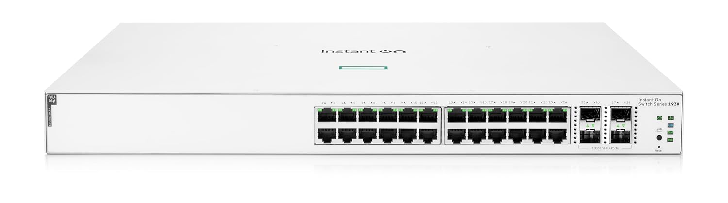 HPE Networking Instant On Switch Series 1930 24-Port Gb Smart-Managed Layer 2+ Ethernet Switch ...