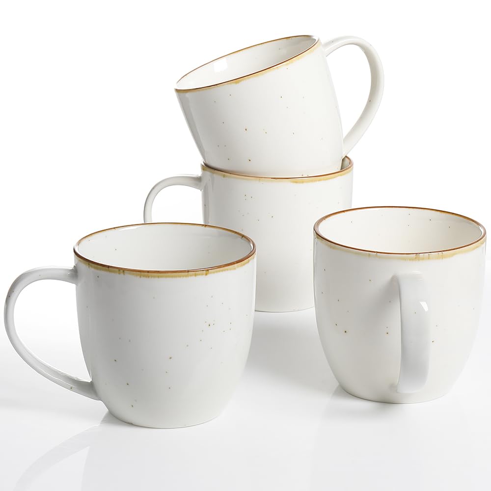 Amazon.com: AISBUGUR Coffee Mugs, Coffee Mugs Set of 4, 18oz Large ...