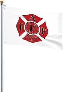 Amazon.com : 2x3 Ft International Association of Firefighters Red IAFF ...