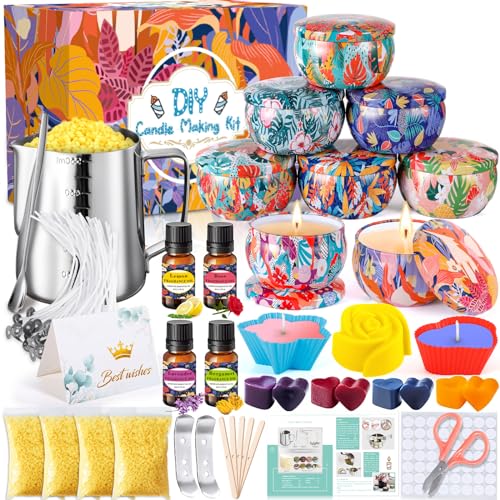 Kit para hacer velas caseras: crea tus propias velas naturales y ...