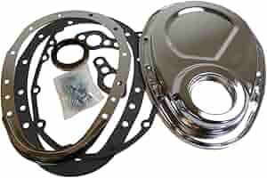 Sbc Aluminum Heads Polished Aluminum Timing Chain Cover Kit For SBC ...