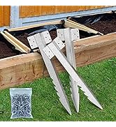 10 Pack Railway Sleepers Brackets- Heavy Duty Sleeper Stakes for ...