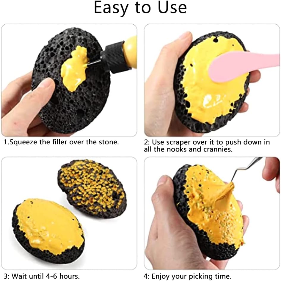 Pick Peel Stone Kit Anti Anxiety Picking Rock Kit DIY Stress Relieving ...