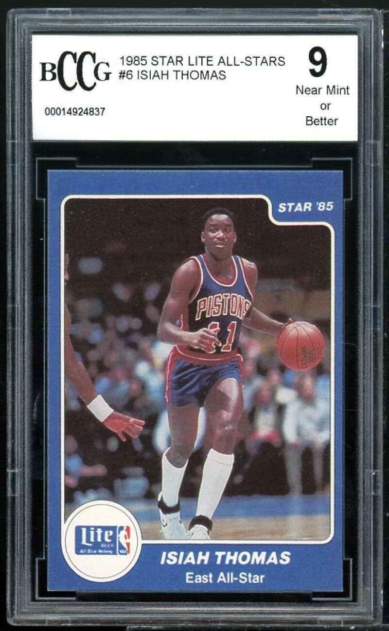 Amazon.com: 1985 Star Lite All-Stars #6 Isiah Thomas Rookie Card BGS ...