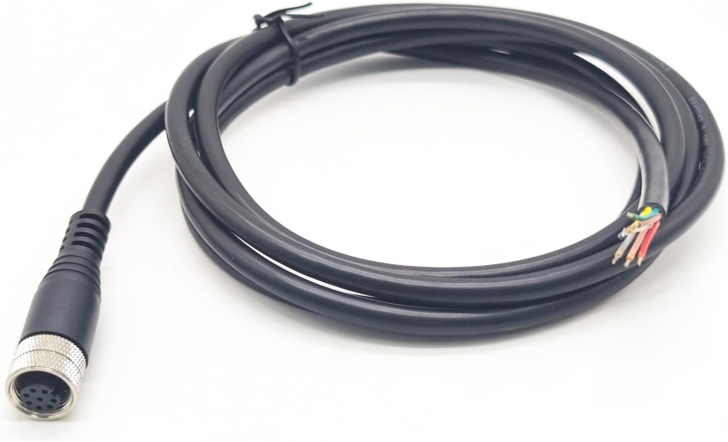 Amazon.com: 9.84ft M12 8 Pins Single Female Connector Cable, A Code ...