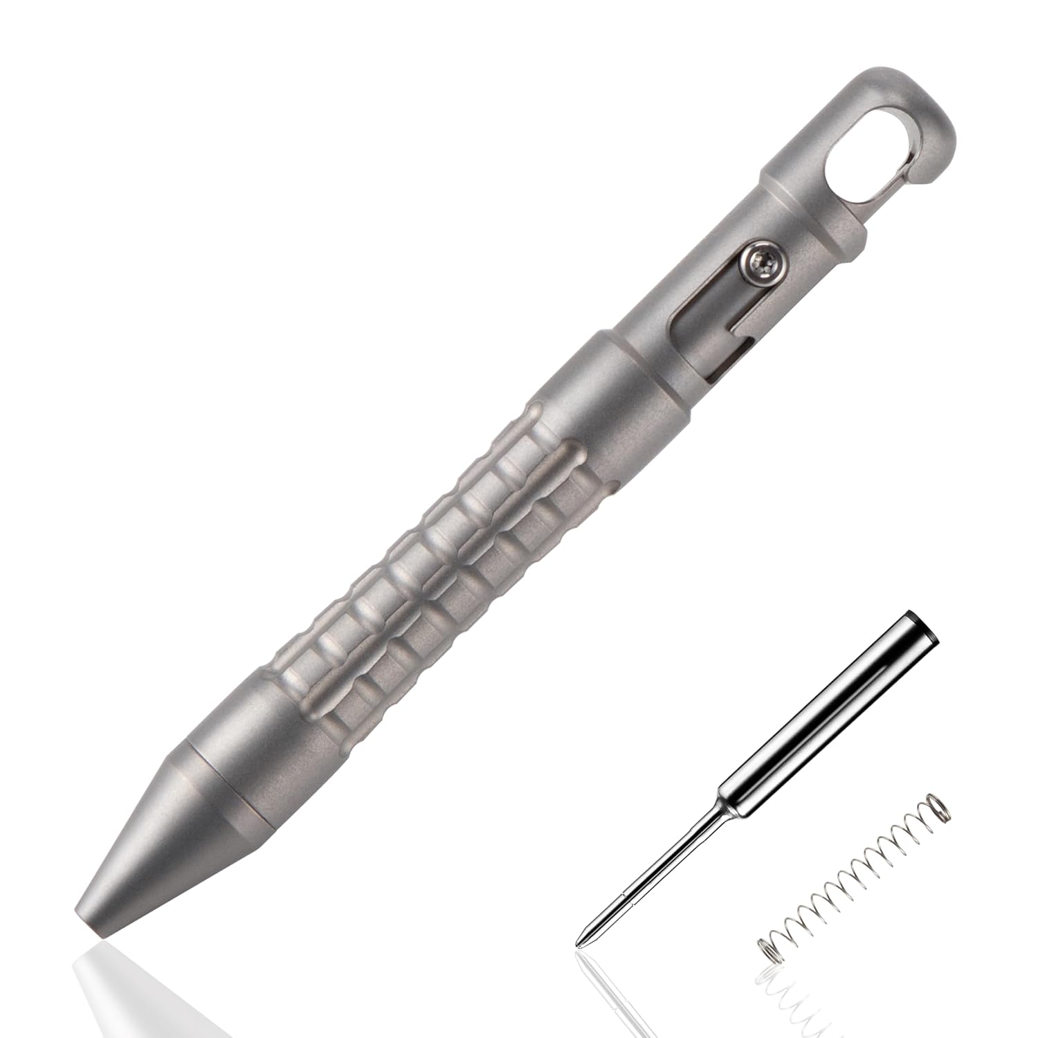 TACRAY Mini Titanium EDC Pen,Keychain Pen,Pocket Size Pen,Small Bolt ...