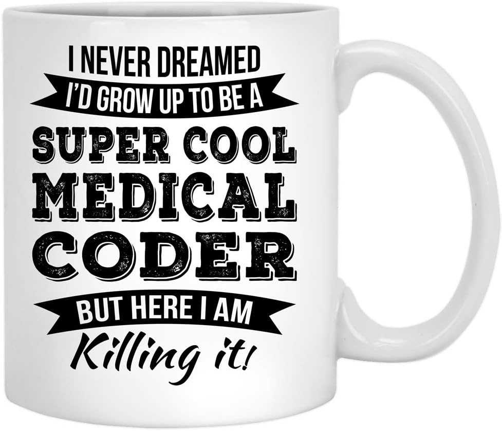 Amazon.com: I Never Dreamed Medical Coder Coffee Cup Funny Appreciation ...