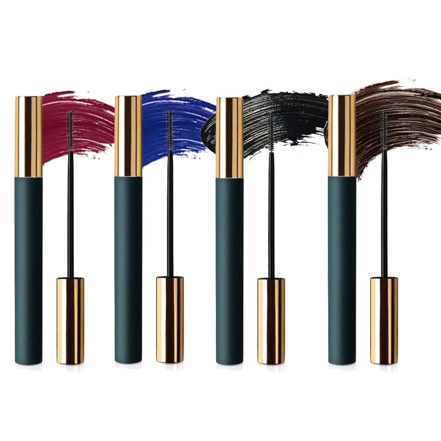 Amazon.com : 4 Colors Waterproof Colored Mascara for Eyelashes Set,Blue ...