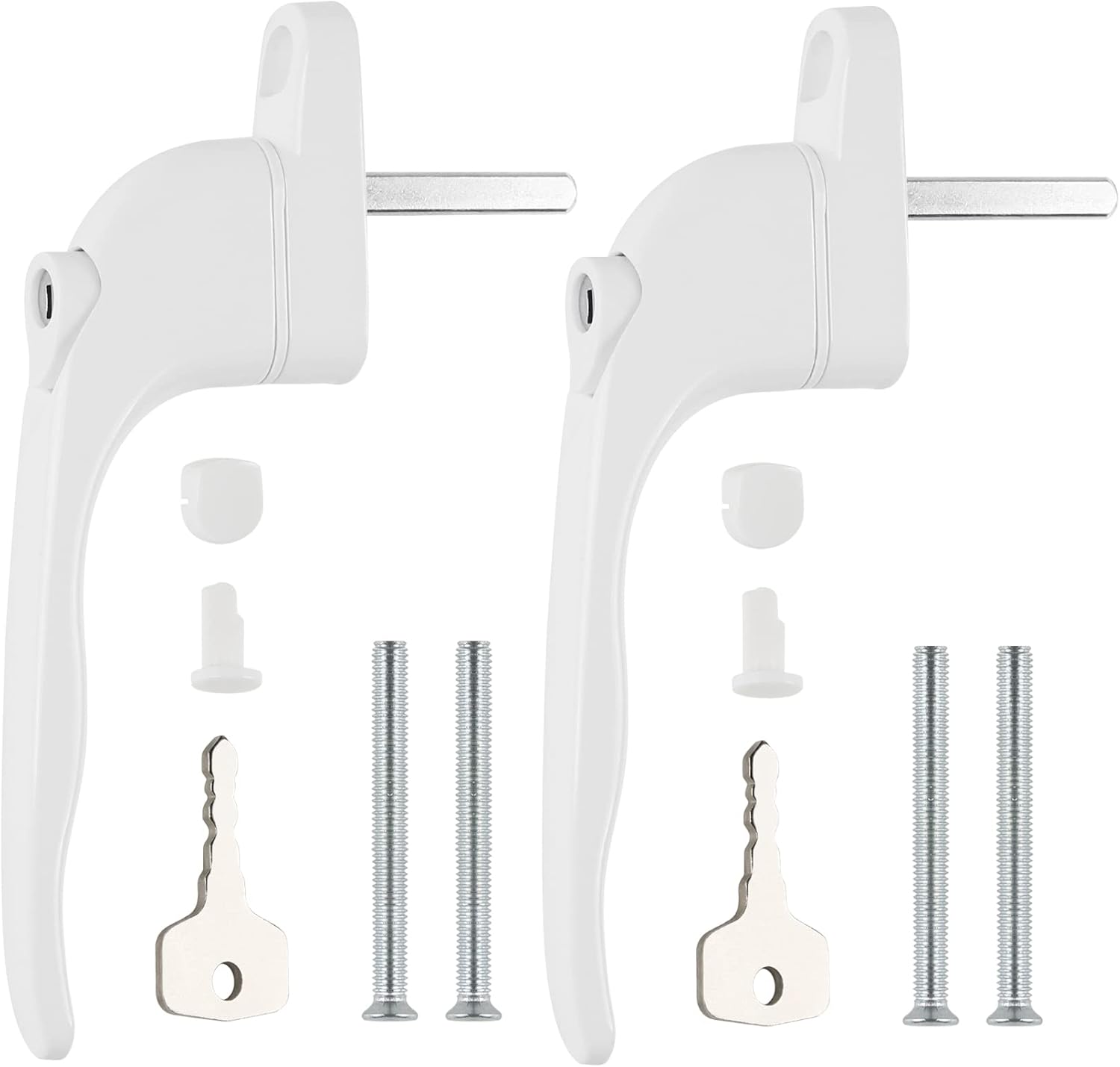 DIDA® UPVC Window Handle White, 2pcs Window Handles for UPVC Windows ...