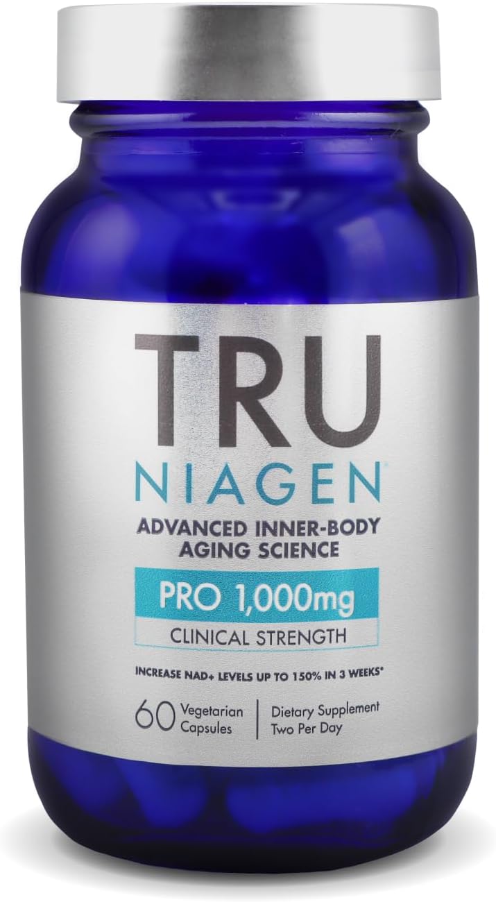 Amazon.com: TRU NIAGEN PRO 1000mg | Patented Nicotinamide Riboside NAD+ Supplement | NR Supports ...