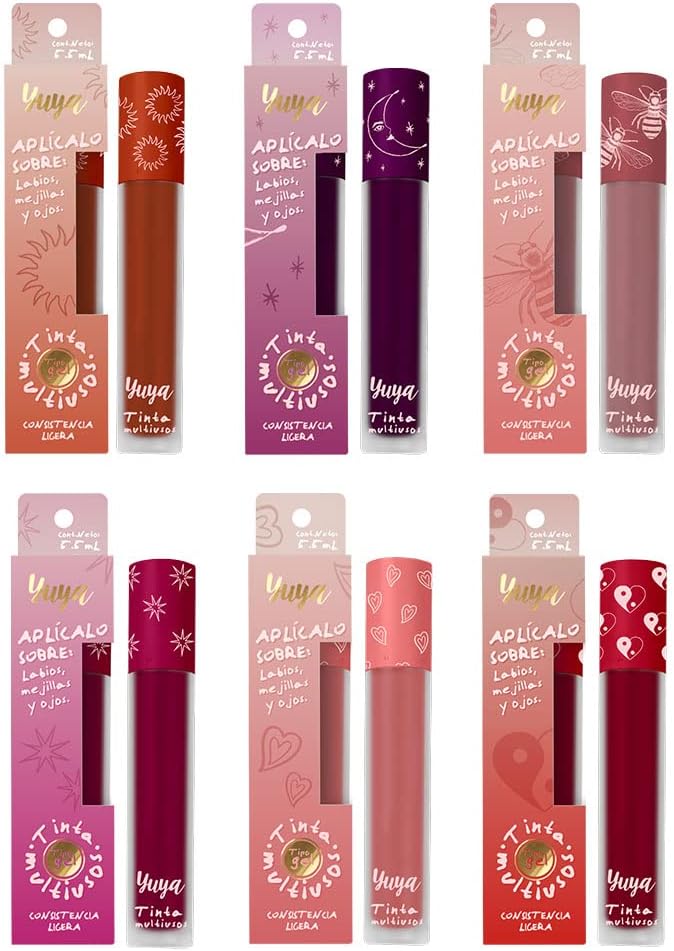 Yuya - Paquete 6 tintas multiusos : Amazon.com.mx: Belleza