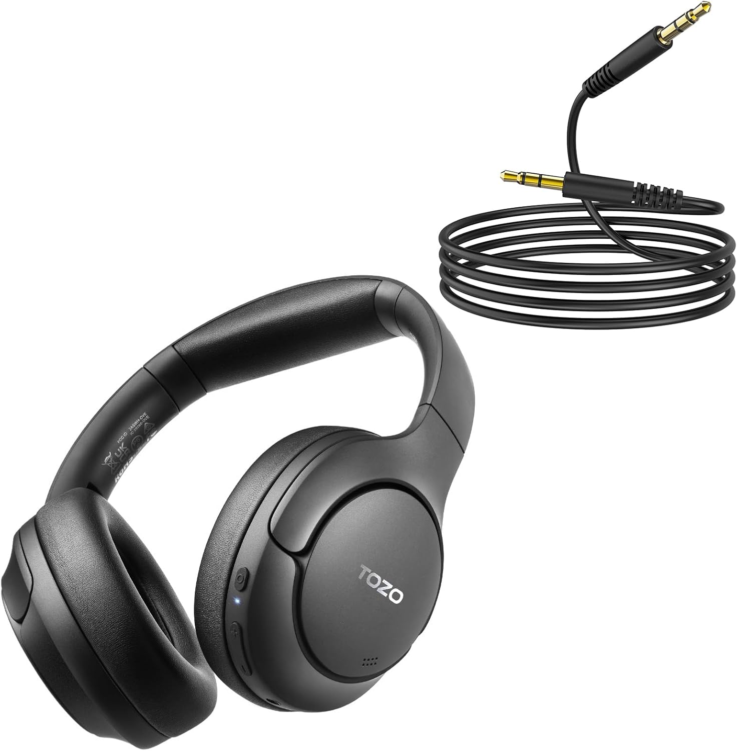 Amazon.com: TOZO HT2 Hybrid Active Noise Cancelling Headphones + 3.5mm ...