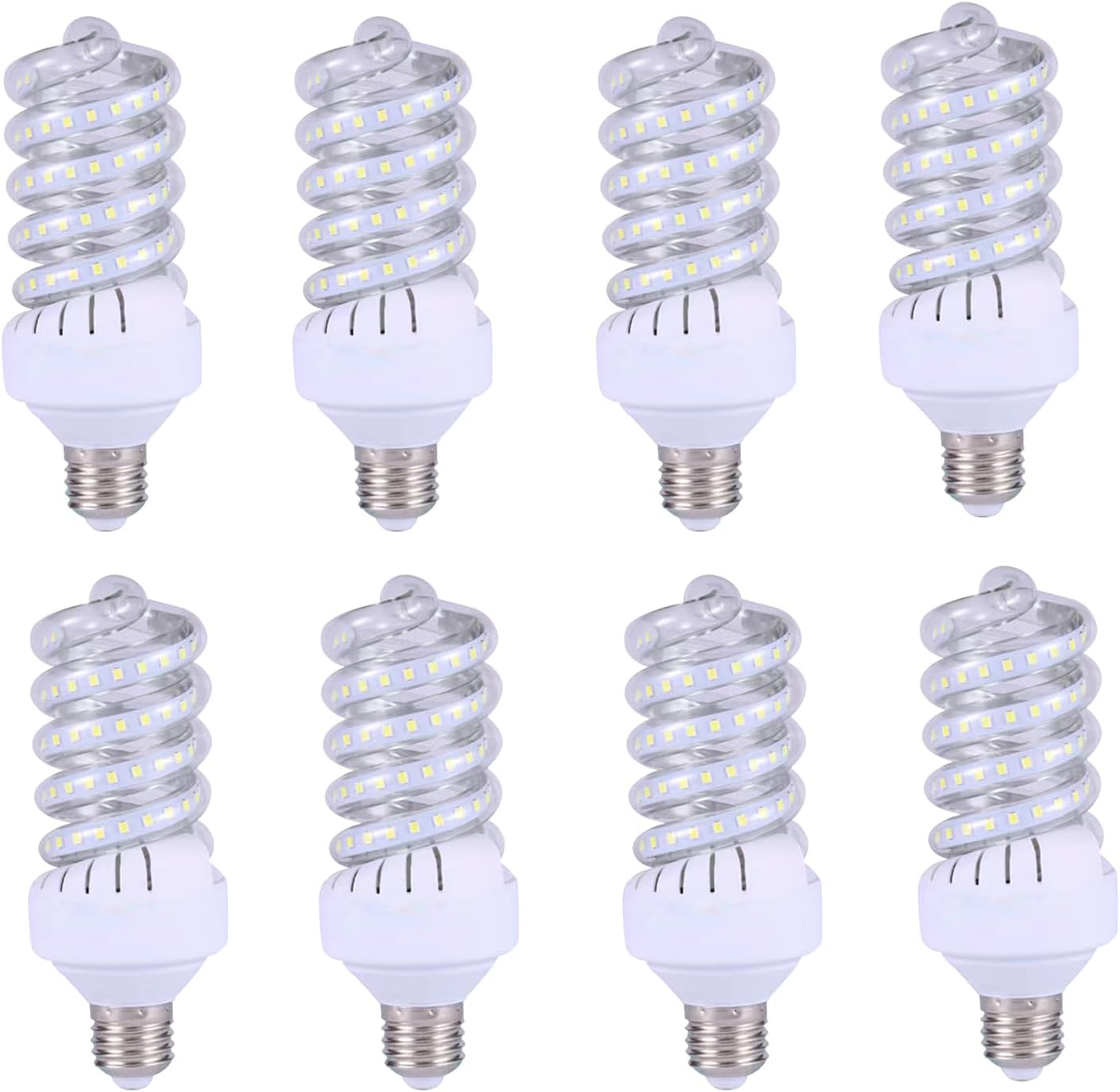 MEGALUZ Foco LED, Foco Espiral Pequeño, Base: E27, Tipo de Luz: Luz de ...