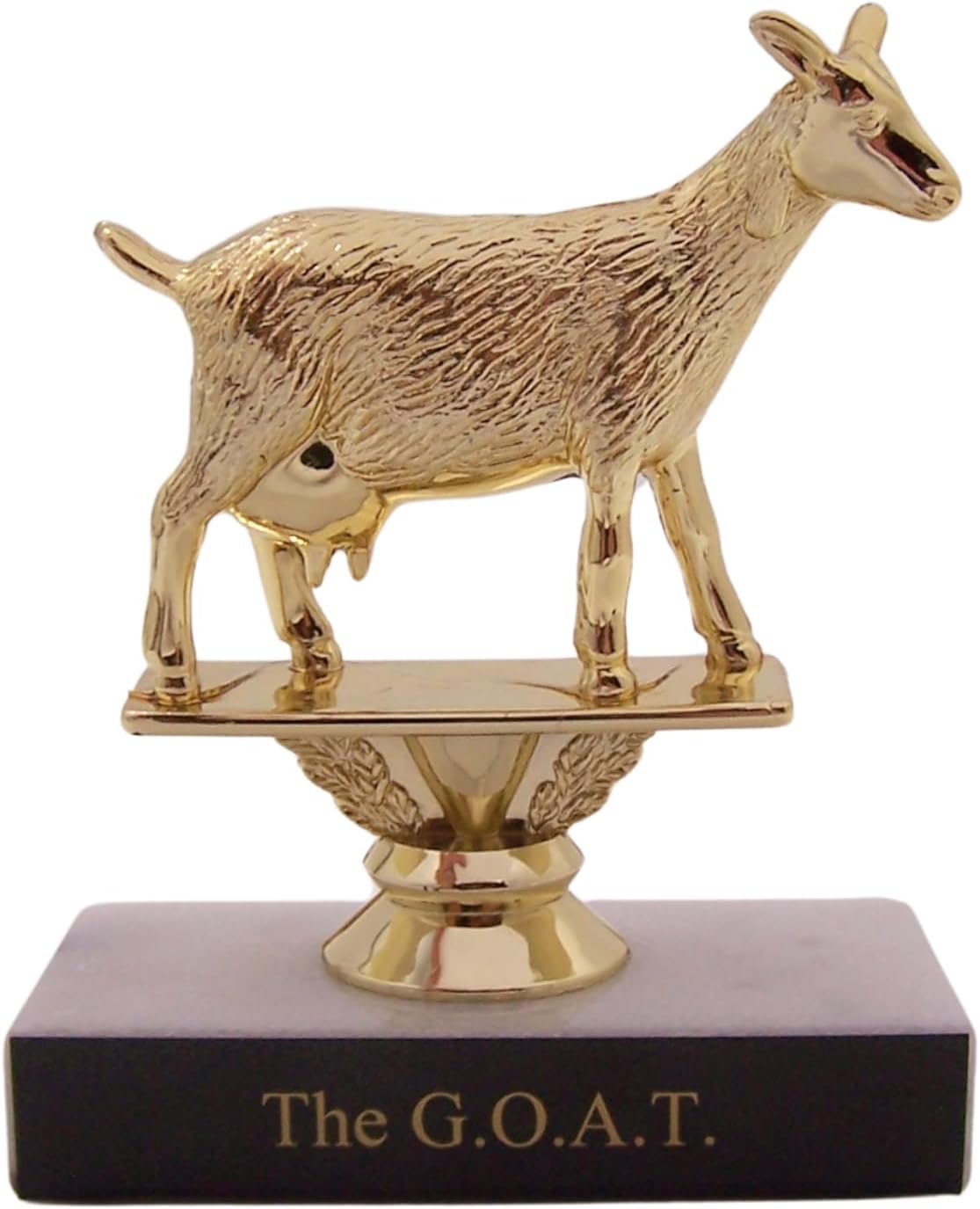 Wowser Gold Toned The G.O.A.T. Trophy, The Goat Statue Award, Funny Gag ...