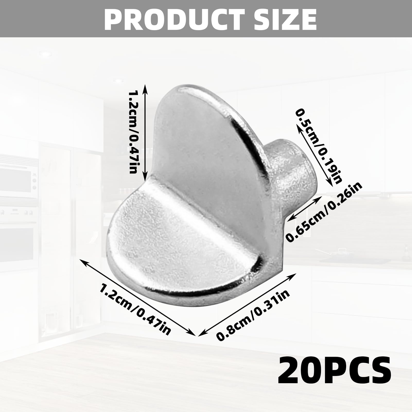 20PCS Shelf Support Pegs L Shape Cupboard Shelf Pegs 5mm Nickel Plated ...