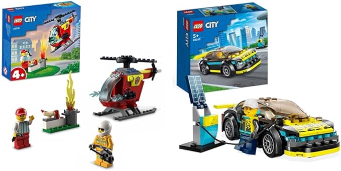 LEGO 60318 City Fire Helicopter Toy for Preschool Kids, Boys and Girls ...