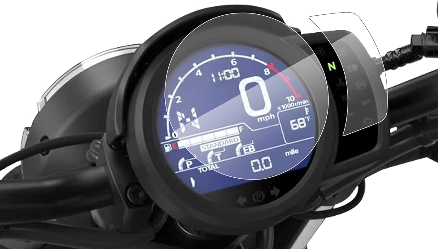 Amazon.com: HAONEL Instrument Film Dashboard Screen Protector ...