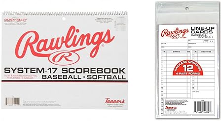 Amazon | Rawlings System 17 Baseball/Softball Scorebook and System-17 ...
