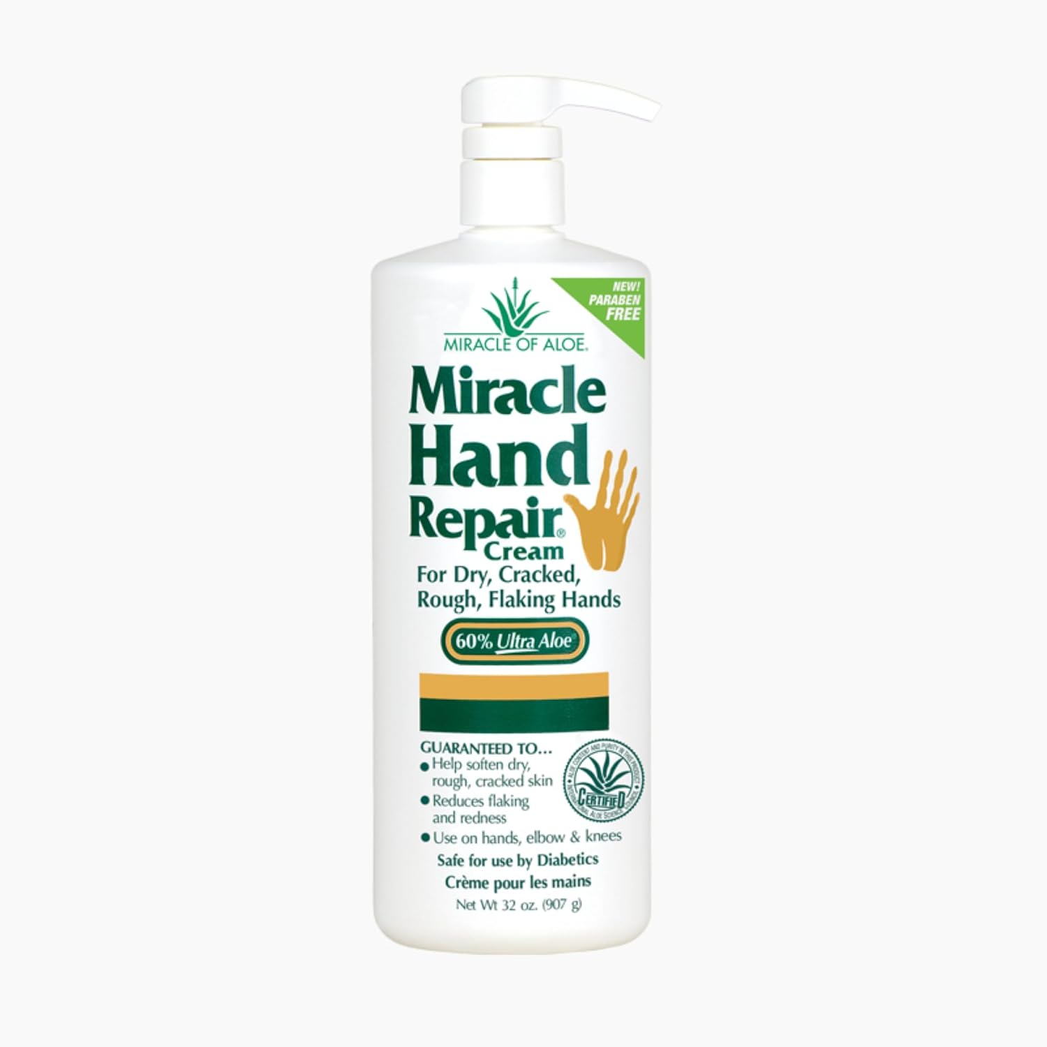 Amazon.com : Miracle of Aloe Miracle Hand Repair Cream 32 oz Healing ...