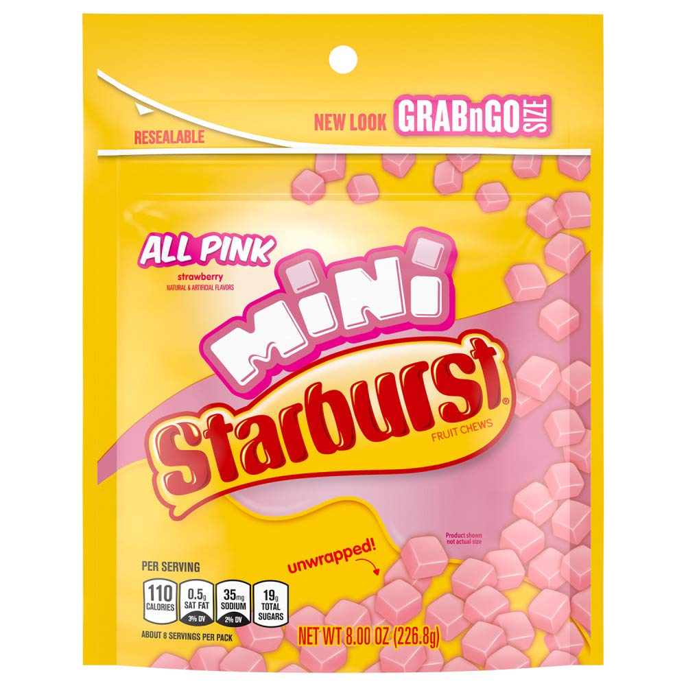 Amazon.com : STARBURST Candy Bulk - Minis All Pink Fruit Chews ...