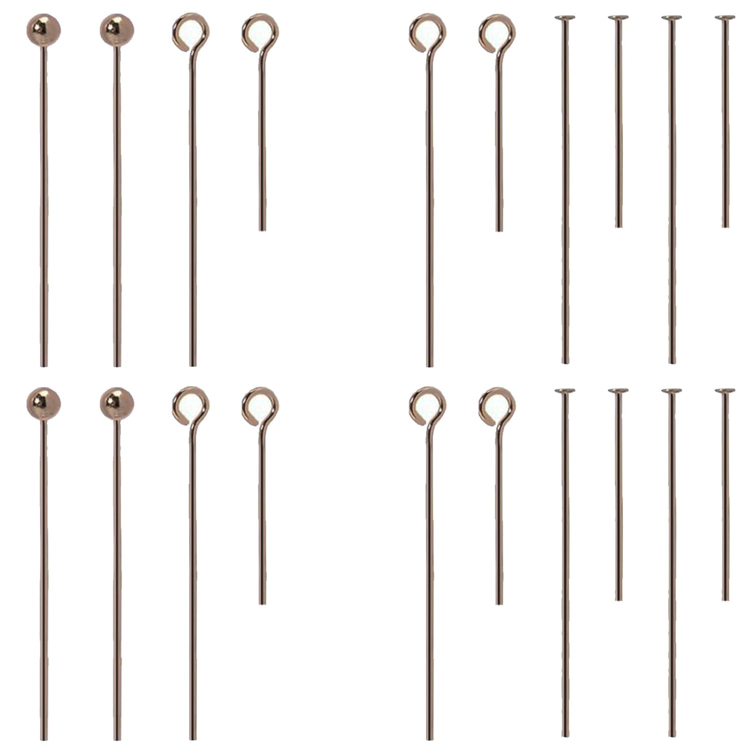 Snapklik.com : Jewelry Making Head Pins And Eye Pins Set, 1000 Pieces ...