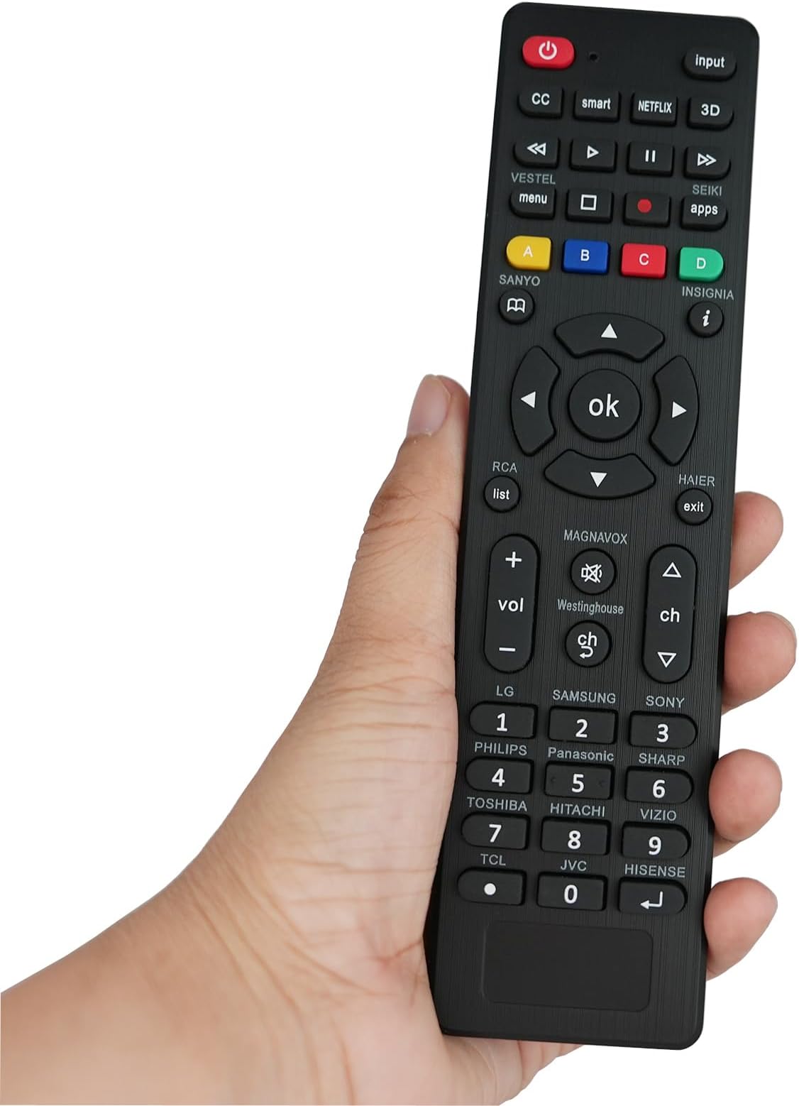 Amazon.com: QFX REM-115 8 in 1 Large Jumbo Universal Remote Control for ...