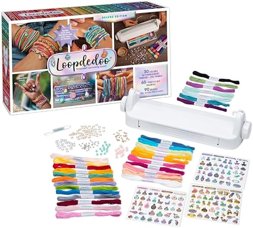 Amazon.com: Loopdedoo Deluxe DIY Friendship Bracelet Maker Kit - Make ...